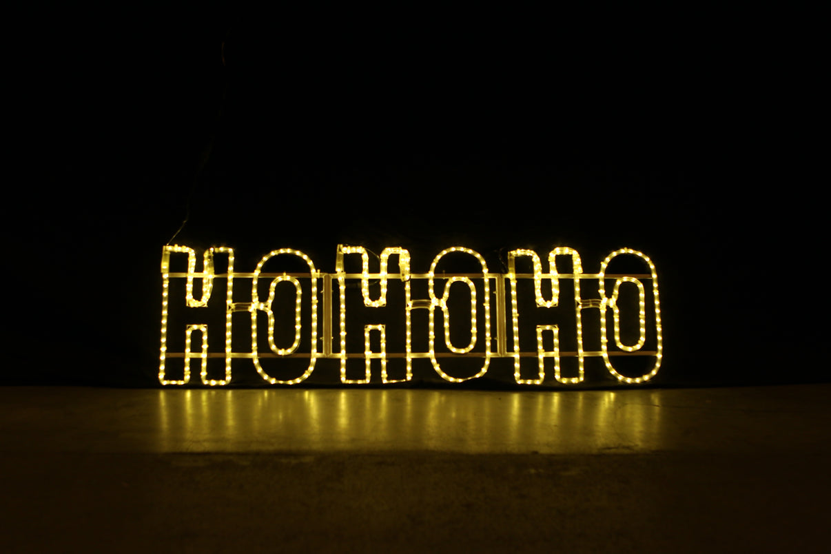 HO HO HO LED Christmas Sign - 150x38cm - Warm white – Santa's Light Shop